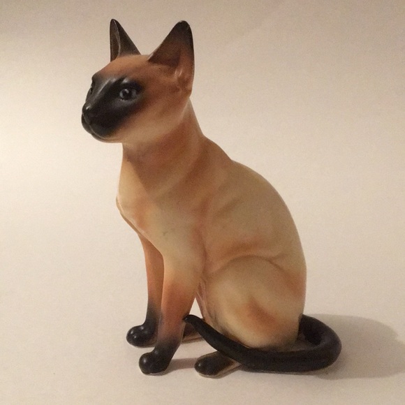 Lefton | Accents | Vintage 96s Lefton Siamese Cat Figurine Figure ...